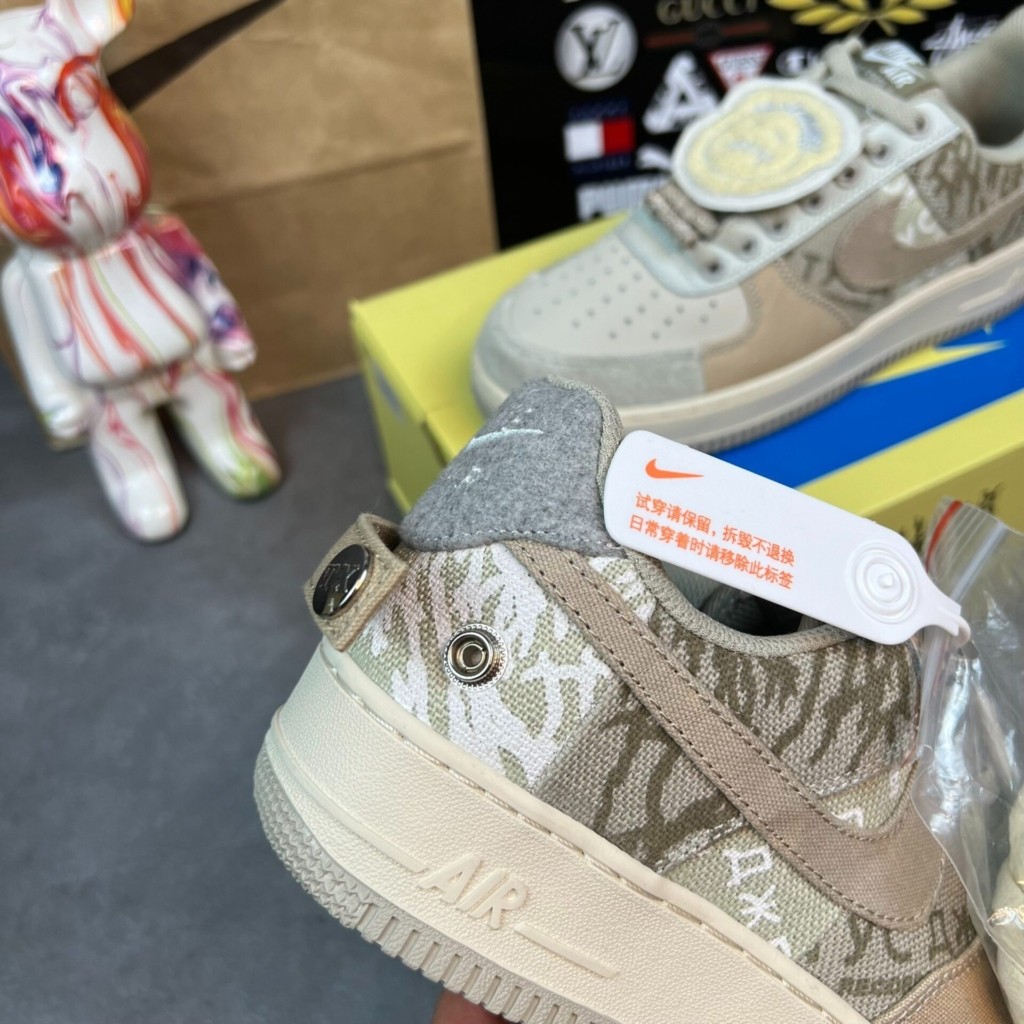 Giày Nike Air Force 1 Low X Travis Scott Grey Like Auth